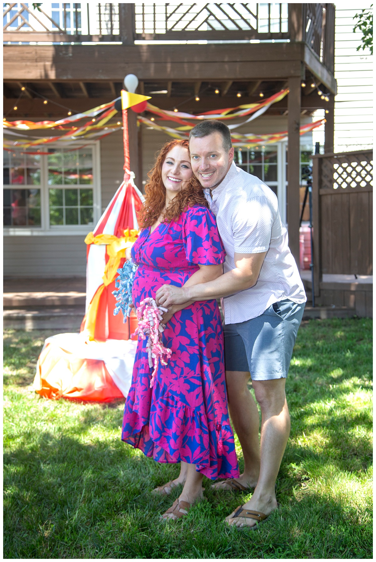 Circus-Themed, Baby Vance Reveal - Natalie Kent Photography