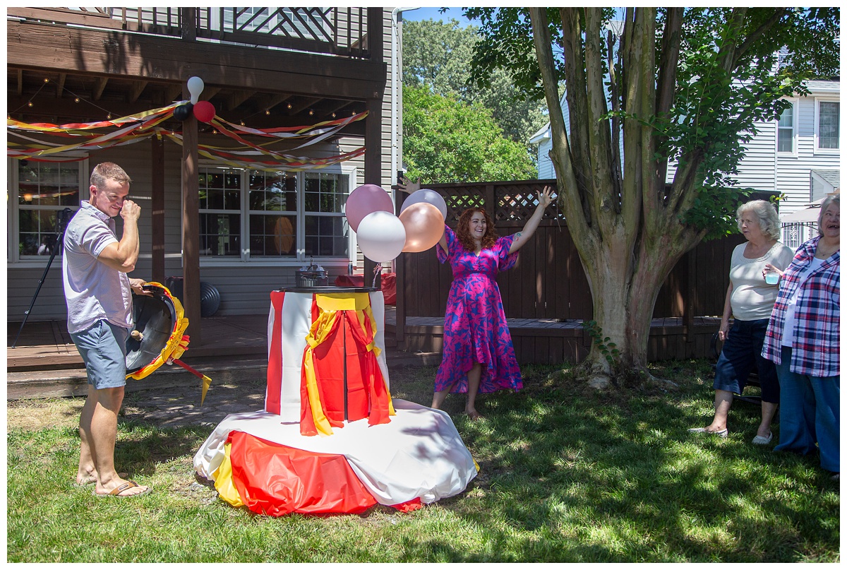 Circus-Themed, Baby Vance Reveal - Natalie Kent Photography
